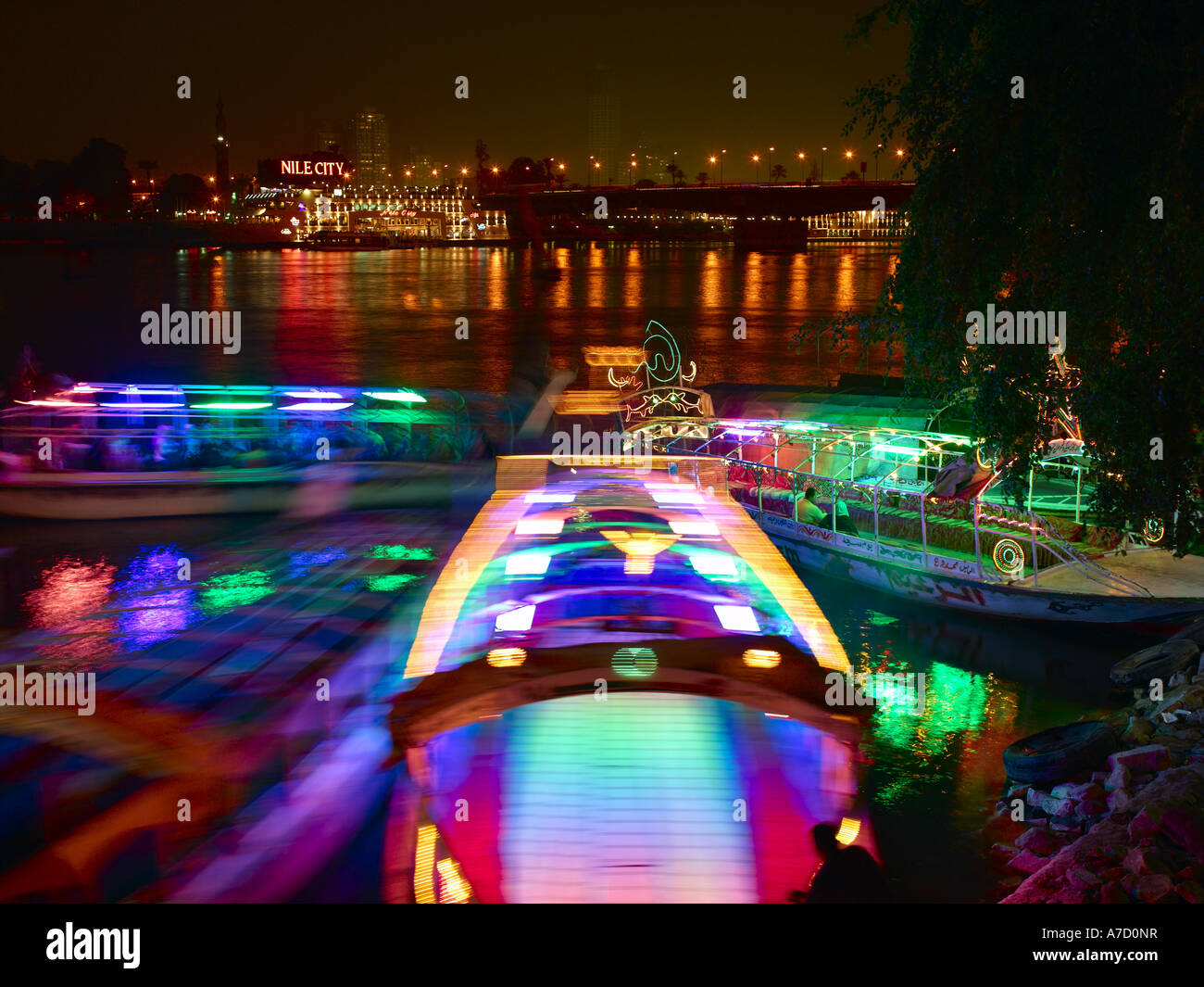 The Nile River At Night