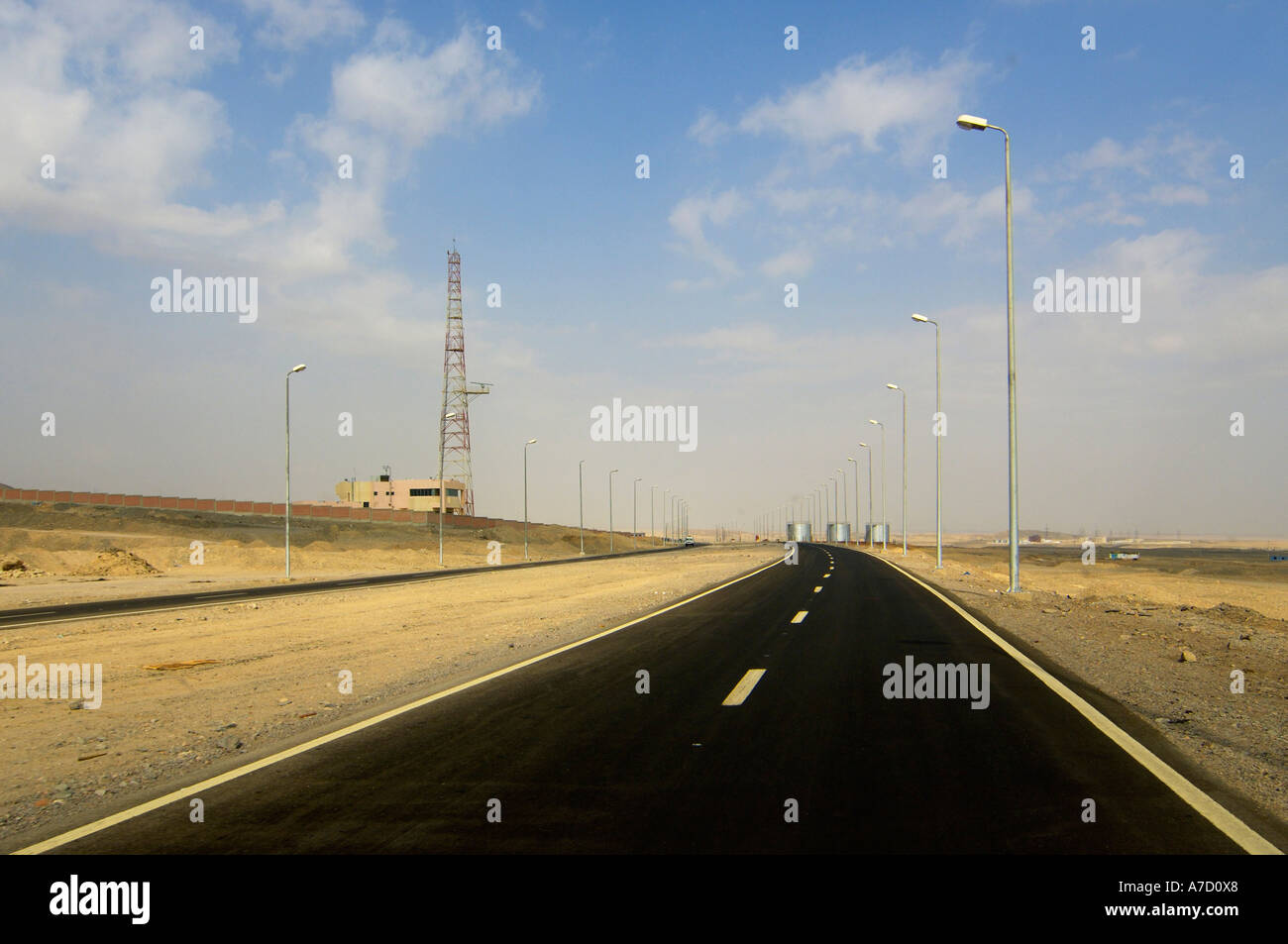 Egypt, on the way Marsa Alam >Hurghada, desert road Stock Photo - Alamy