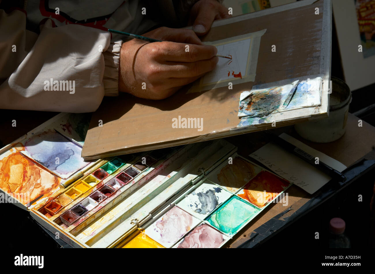 Watercolorist painter hi-res stock photography and images - Alamy