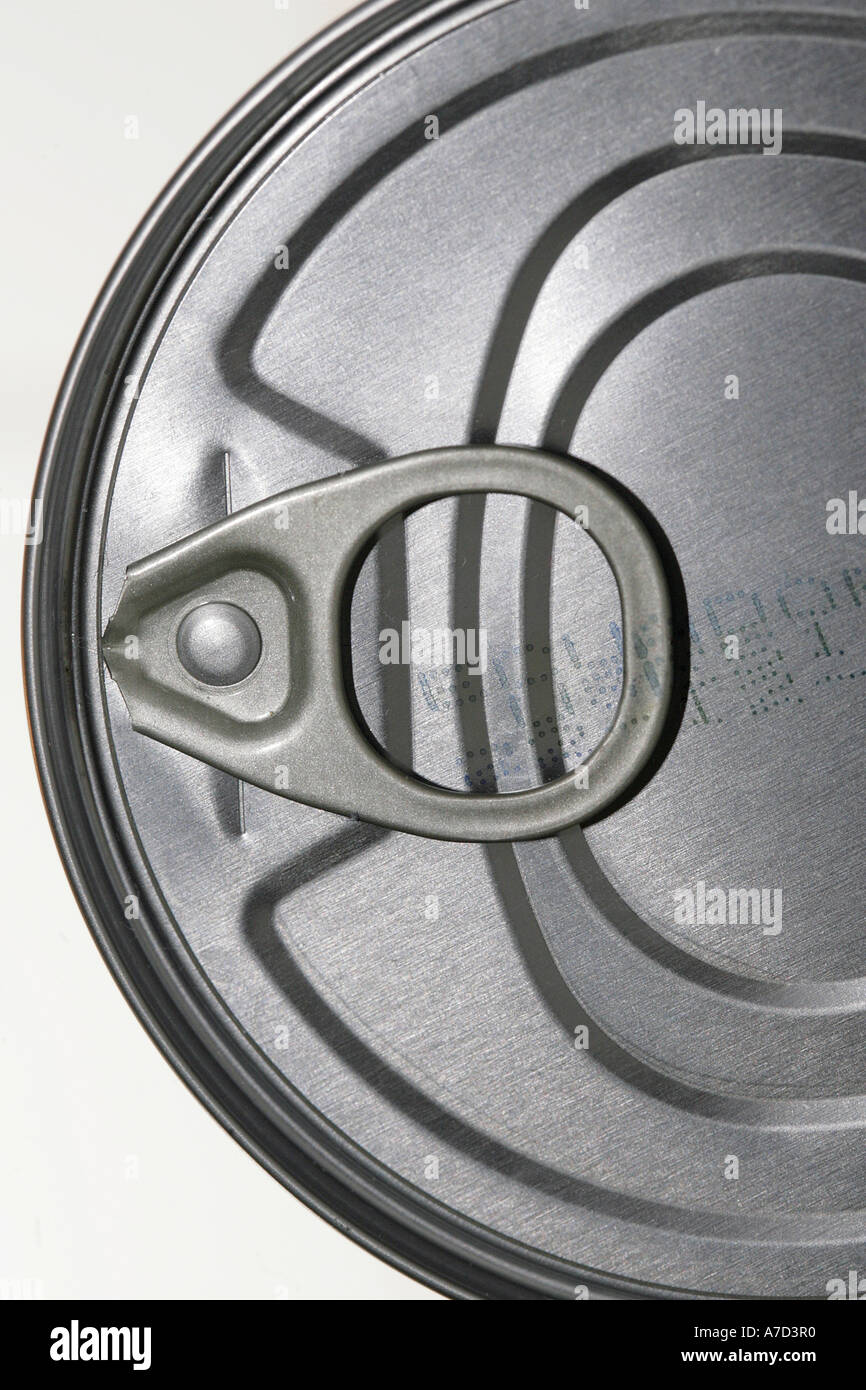Steel tin with strap Stock Photo - Alamy