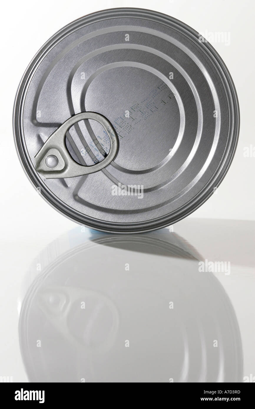 Steel tin with strap Stock Photo - Alamy