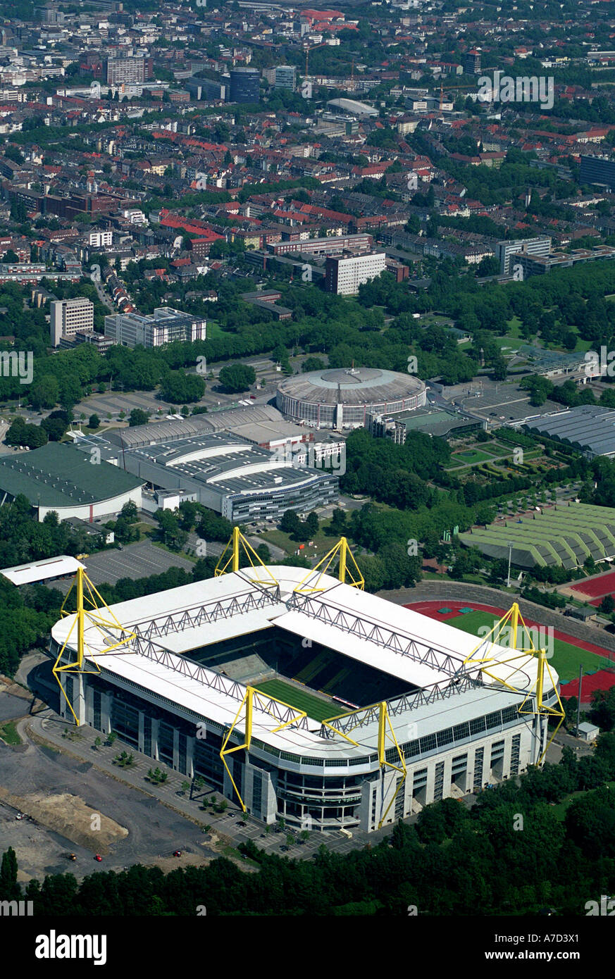 Dortmund stadium aerial hi-res stock photography and images - Alamy