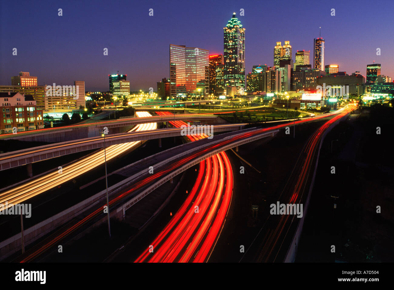 City skyline highways atlanta georgia hi-res stock photography and ...