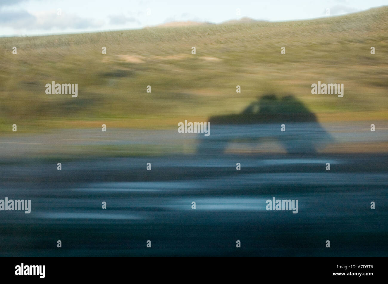 Truck shadow in the Baja California desert Stock Photo - Alamy