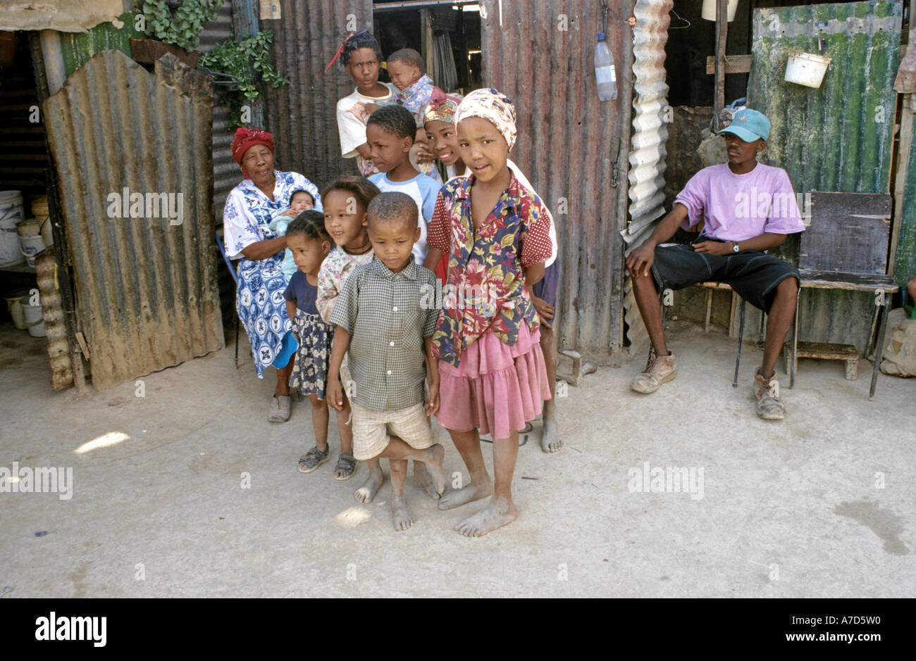 Namafamily in Namibia Stock Photo - Alamy