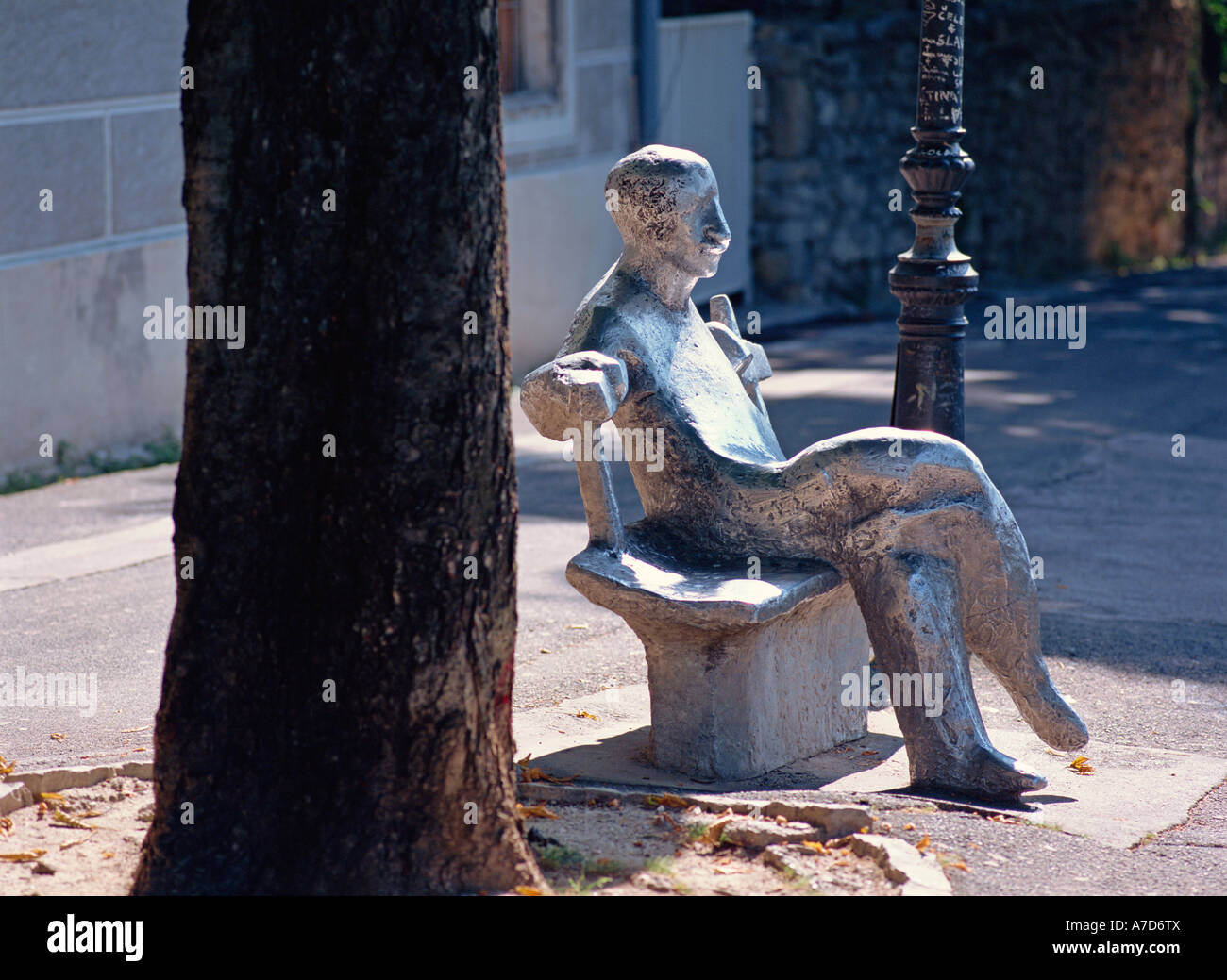 Gradec, Upper Town, Modern Statue Stock Photo - Alamy