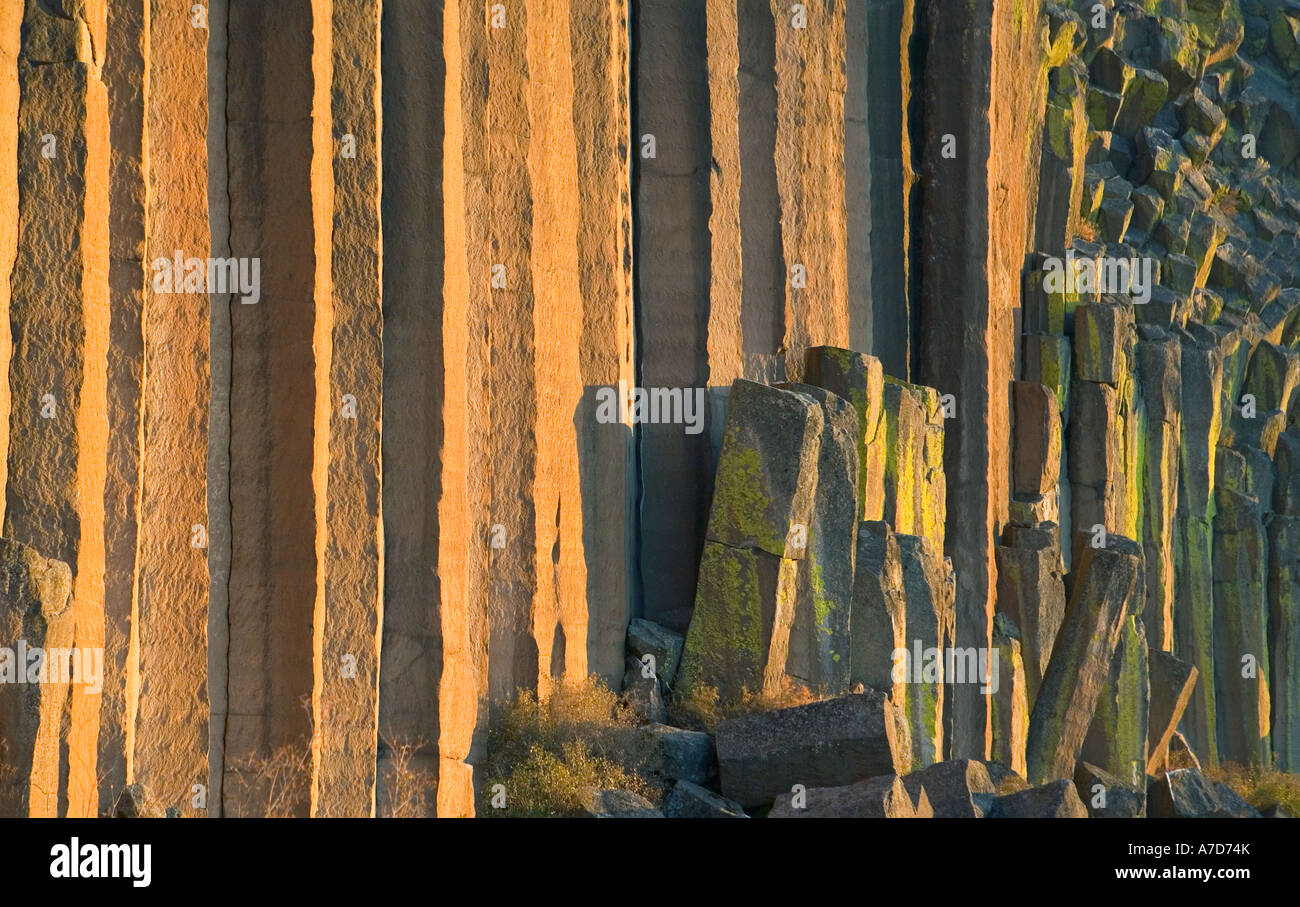 Basalt column cliffs in central Oregon USA Stock Photo - Alamy
