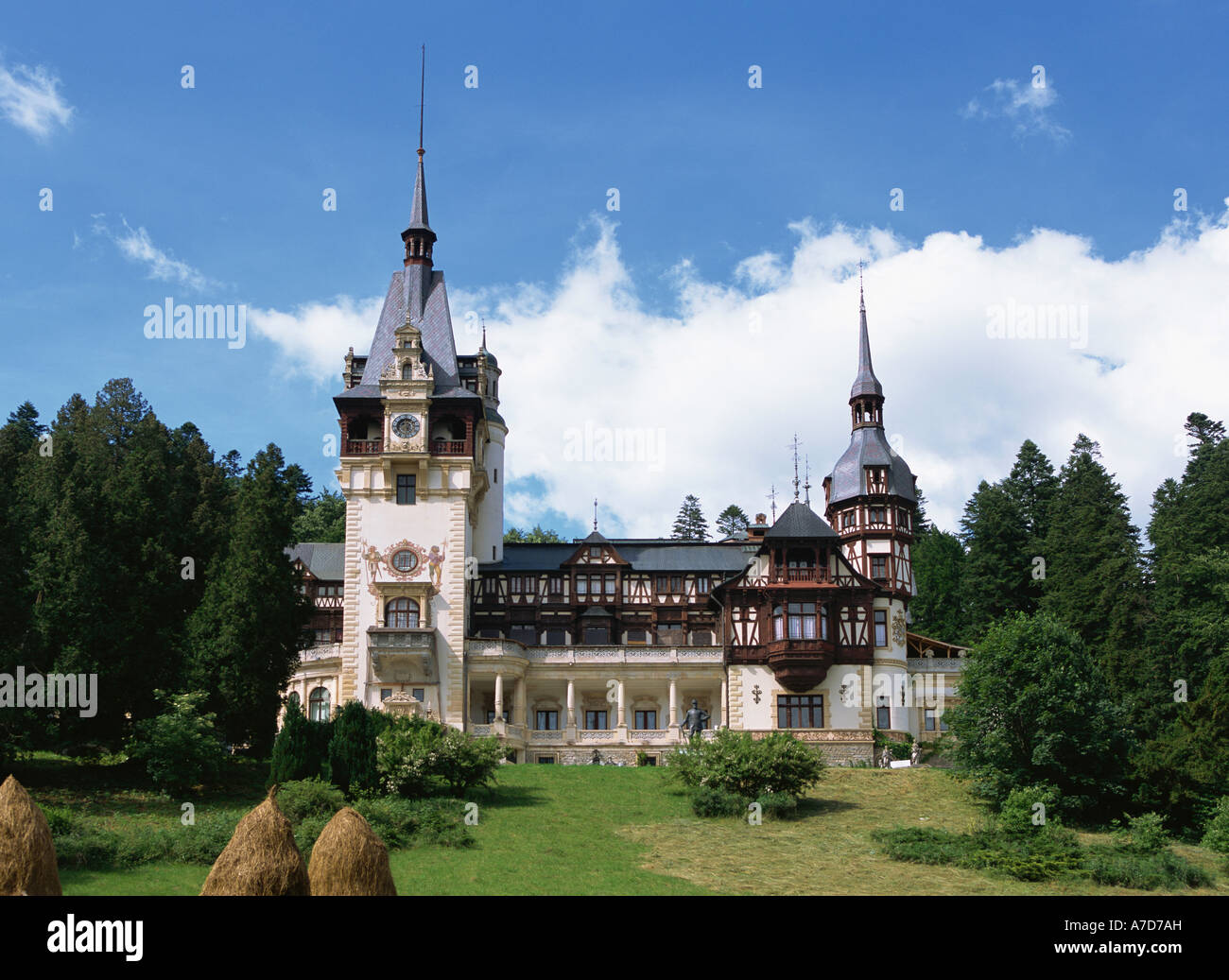 Wallachia, Prahova County, Siniai, Peles Castle Stock Photo - Alamy