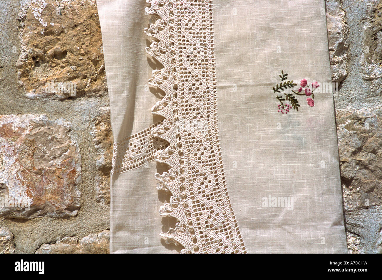 Dubrovnik, Outdoor Market, Handicrafts, Lace Stock Photo - Alamy
