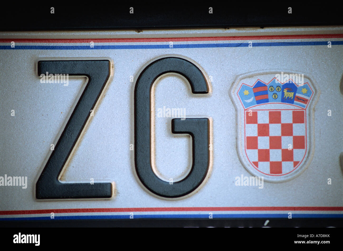Croatian licence plate hi-res stock photography and images - Alamy