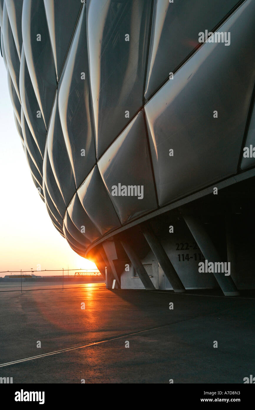 Munich, GER, 12. Oct. 2005 - Facade of Munich Allianz-Arena Stock Photo ... Munich, GER, 12. Oct. 2005 - Facade of Munich Allianz-Arena Stock Photo ...