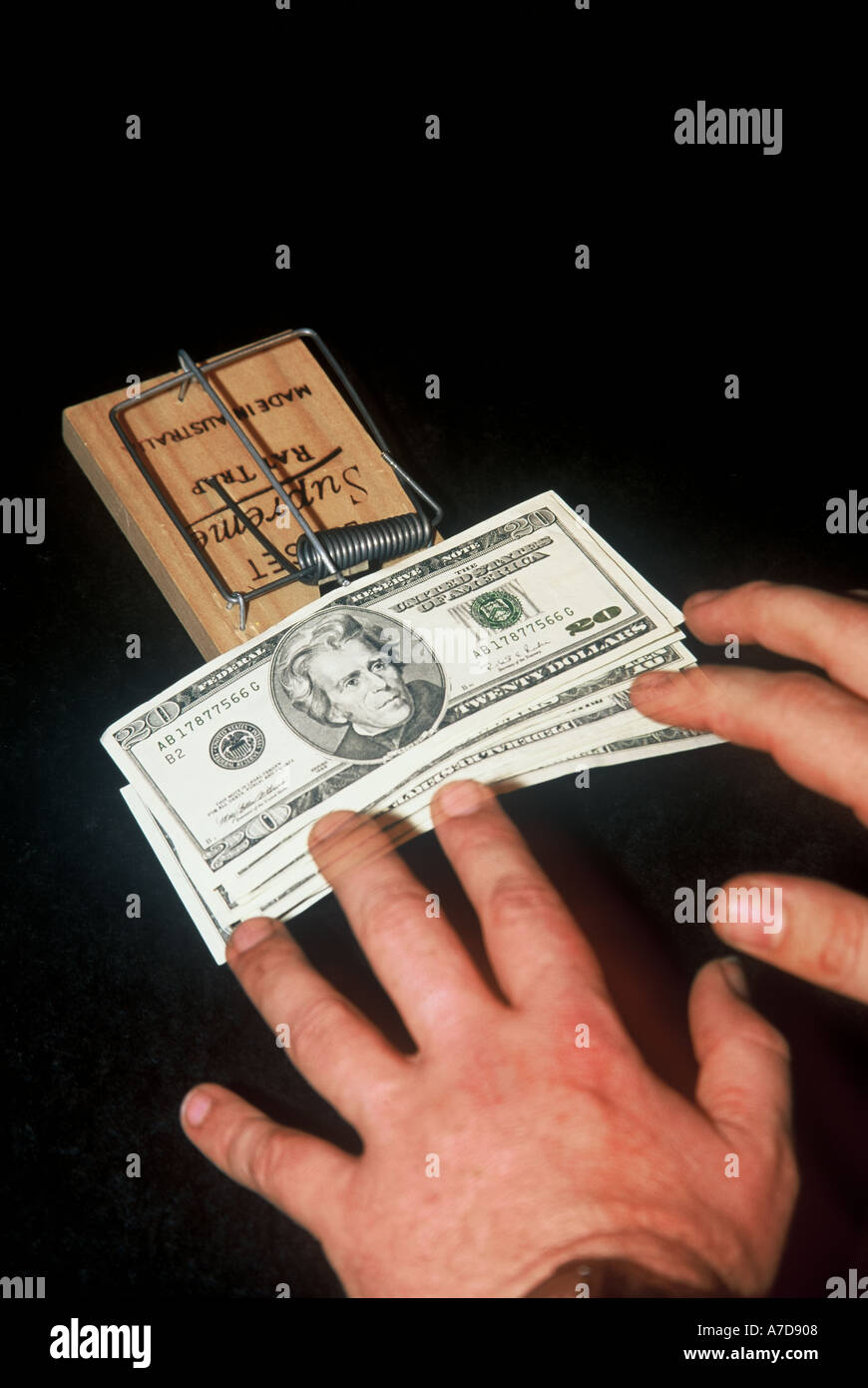Rat trap dollar bill in hi-res stock photography and images - Alamy