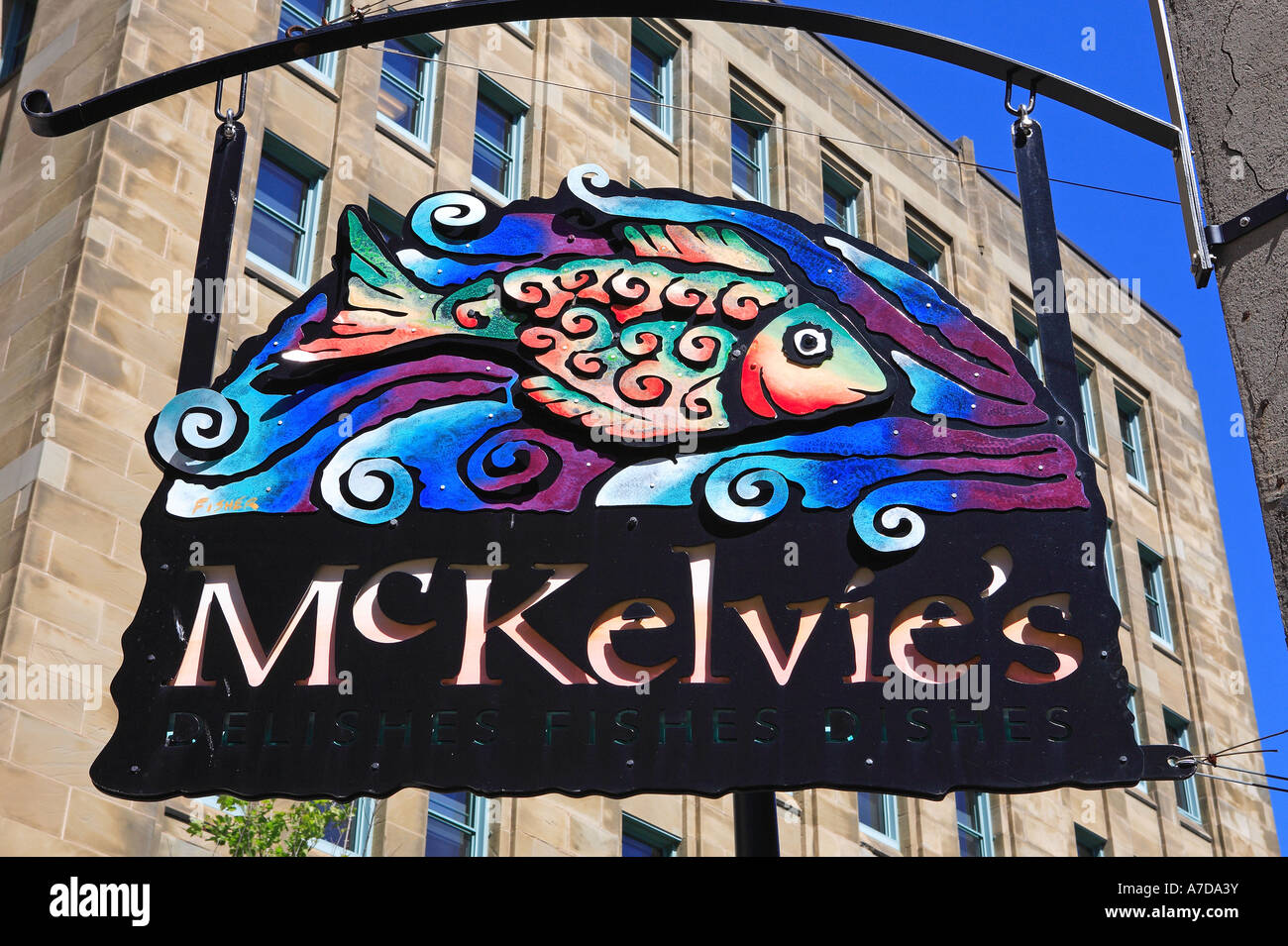 McKelvie's Fish Restaurant Sign, Halifax Stock Photo - Alamy