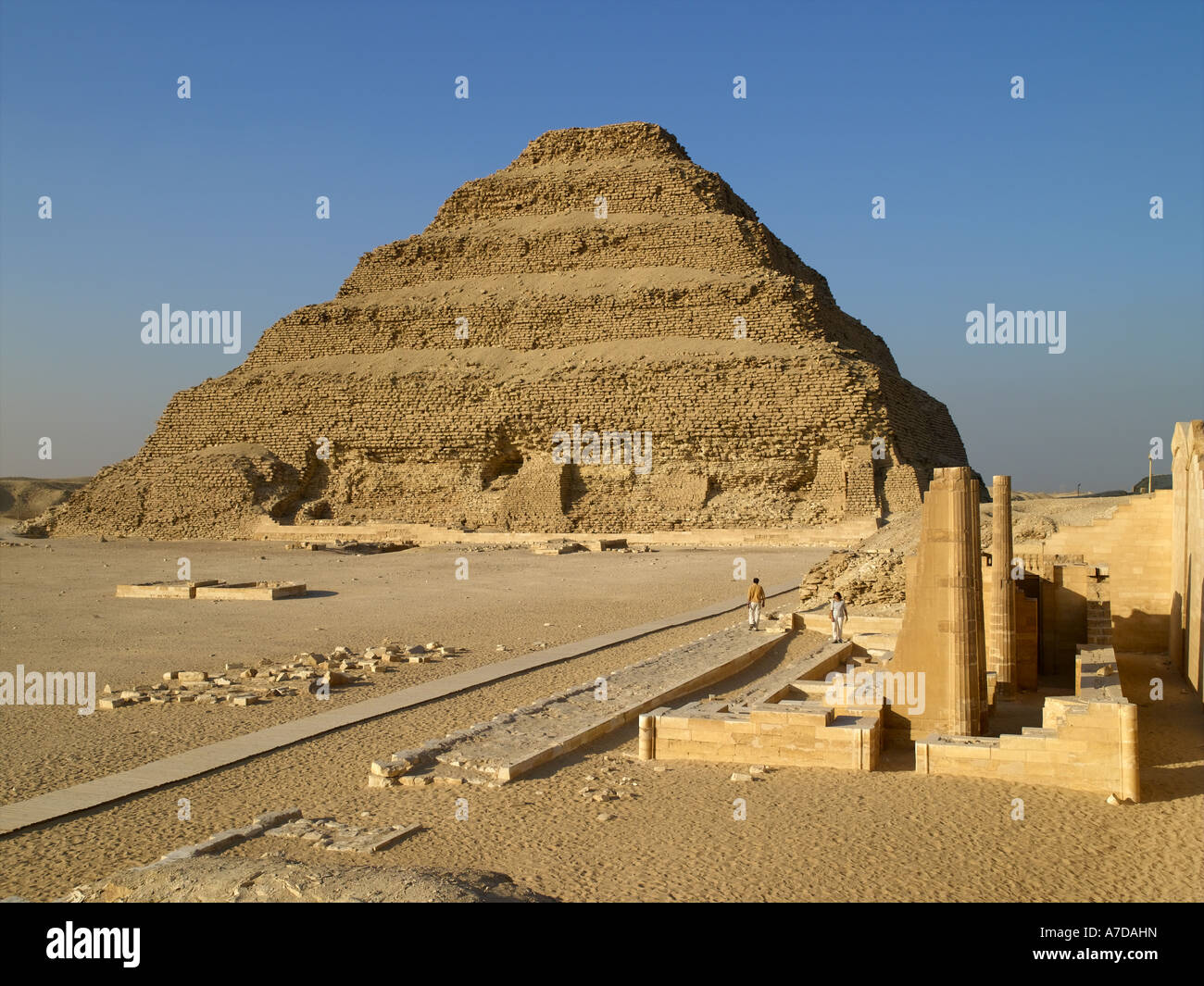 Cairo Step Pyramid Of Zoser Stock Photo - Alamy