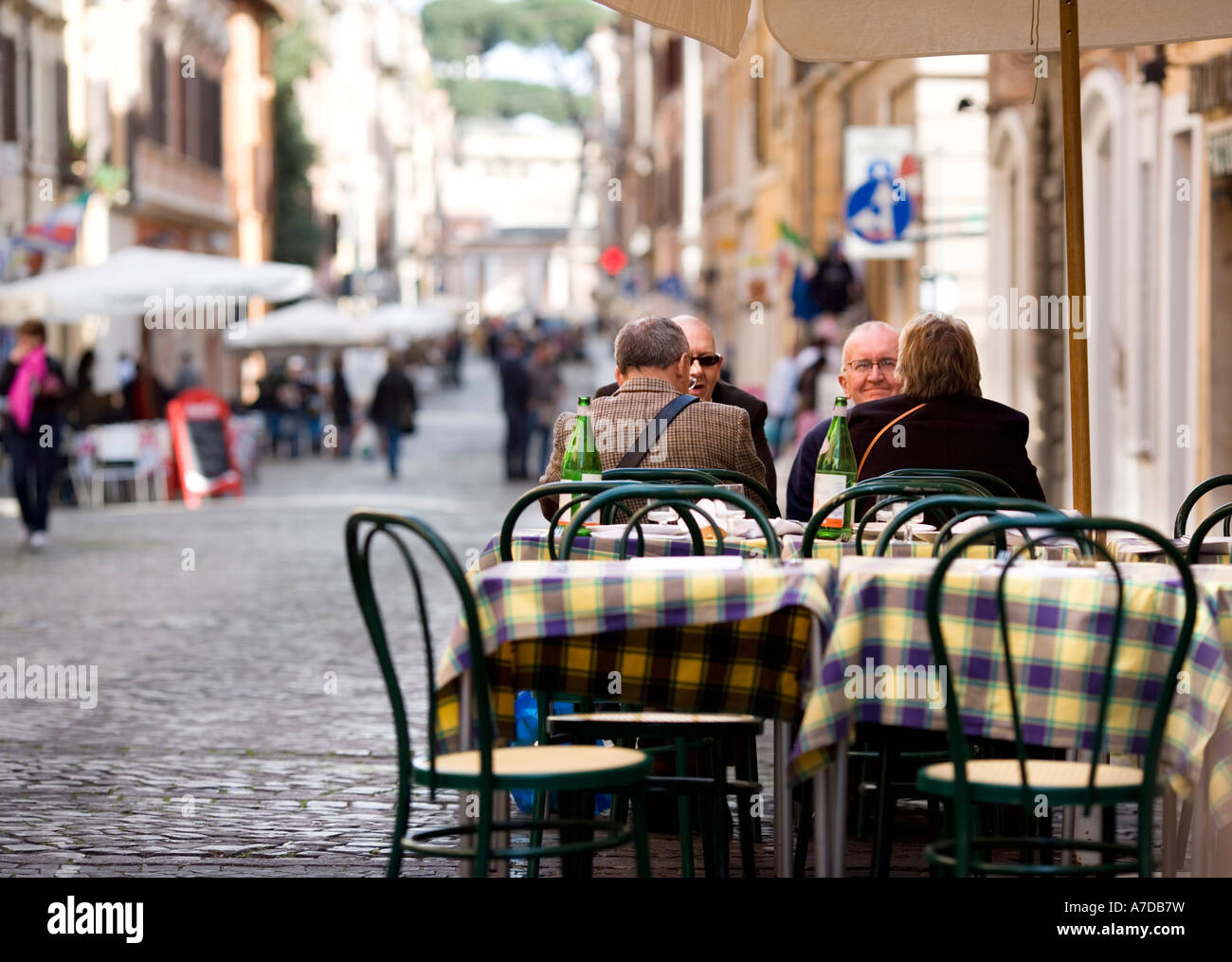 Street cafe in Vatican Stock Photo - Alamy