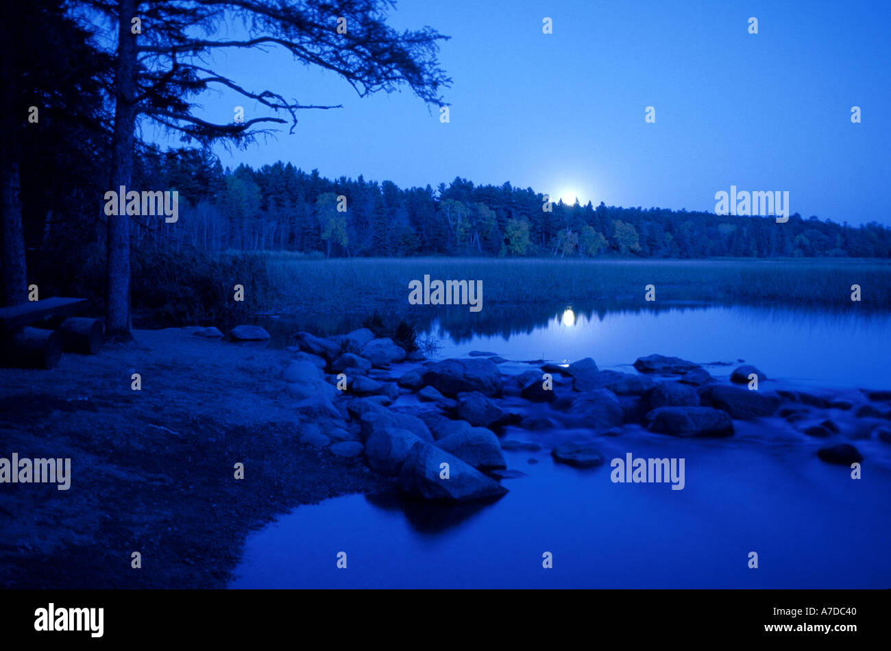 Moonrise Night Nighttime High Resolution Stock Photography and Images ...
