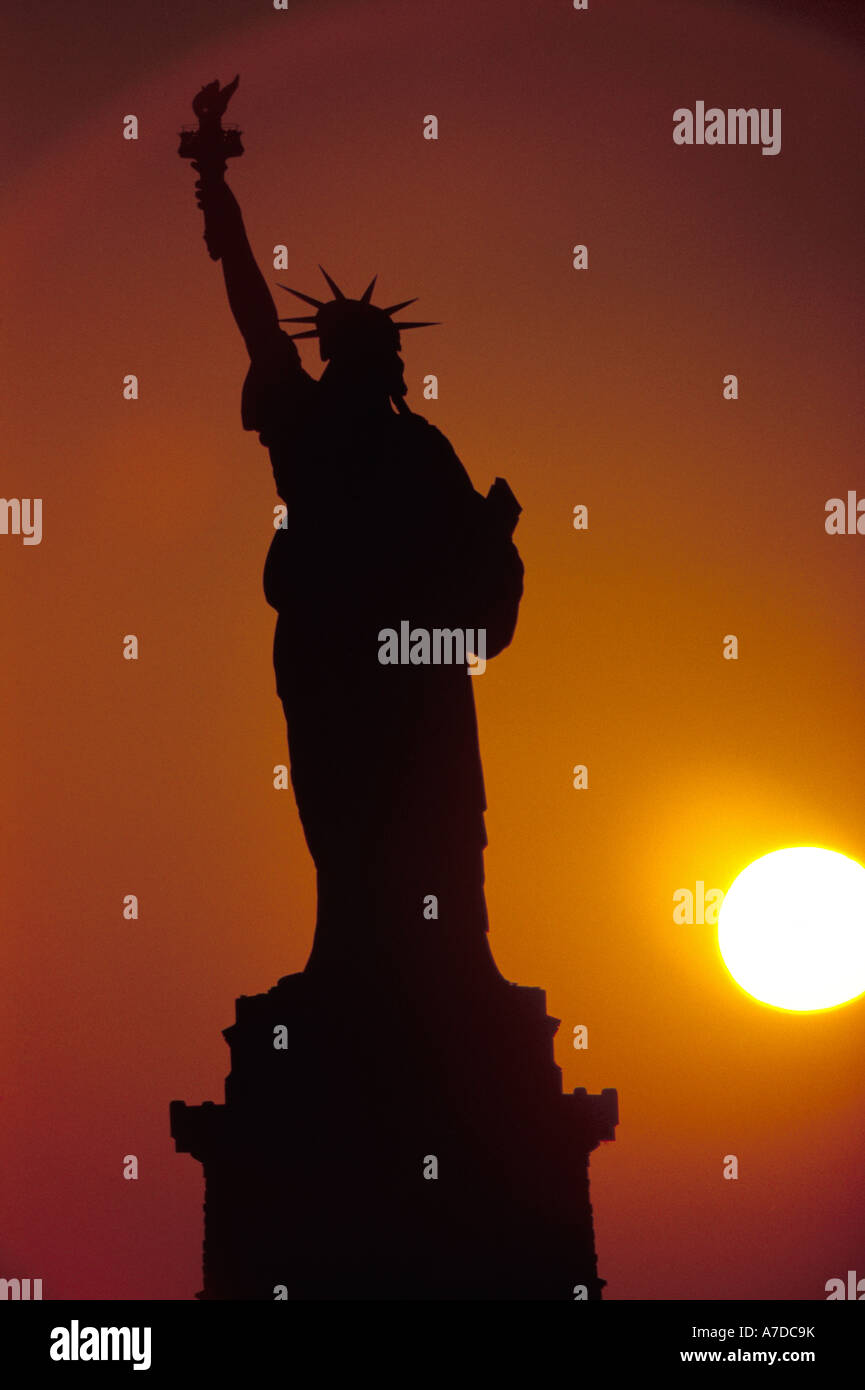 Statue of Liberty at Sunset I Stock Photo - Alamy