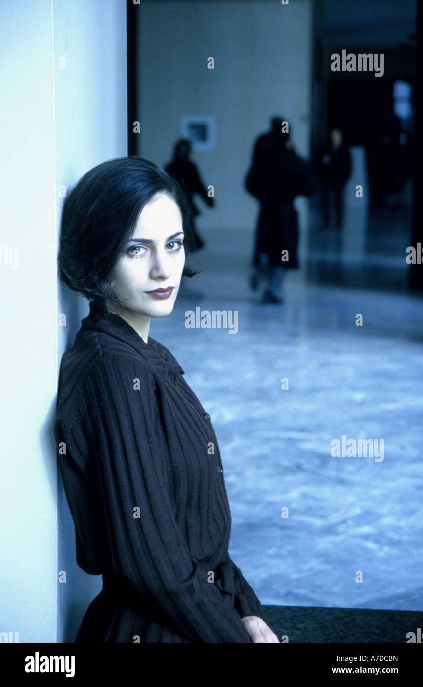 Woman in Building Stock Photo - Alamy