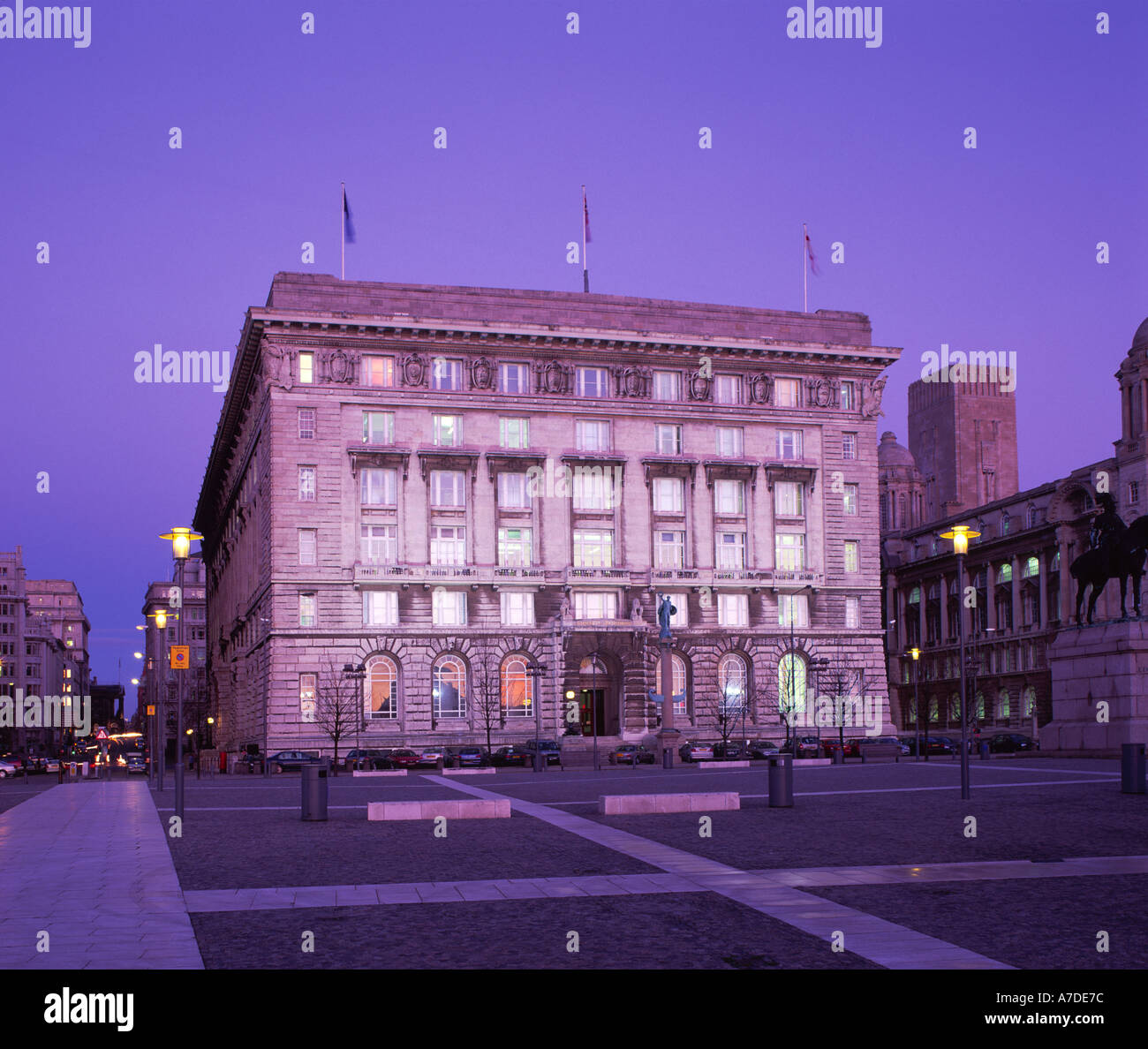 Cunard Building Liverpool Merseyside England Stock Photo - Alamy
