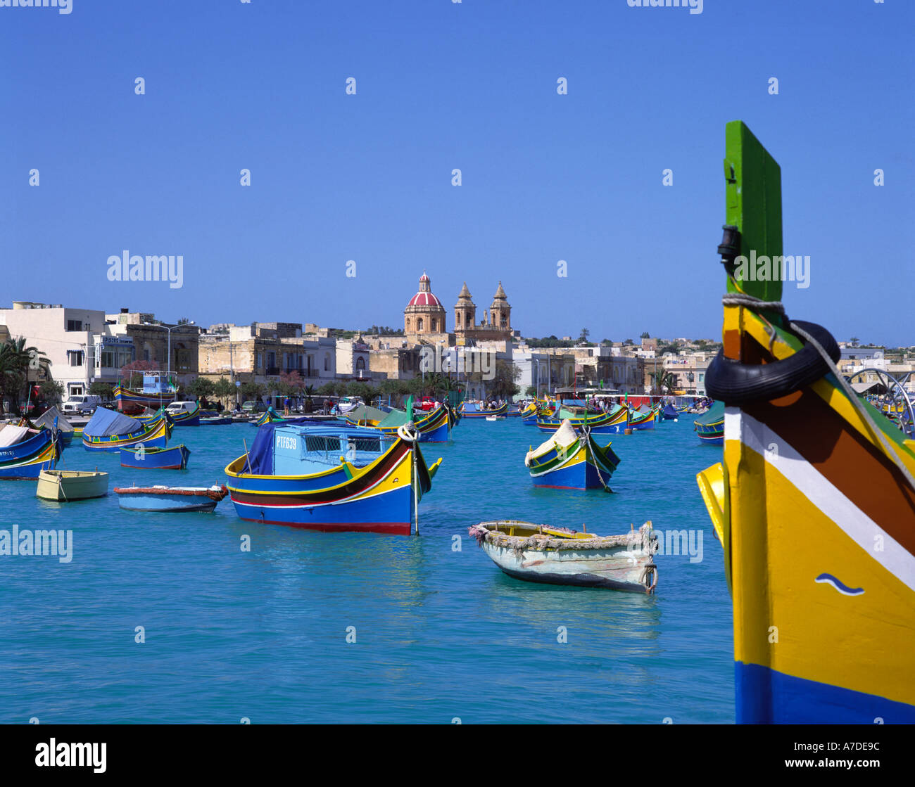 Fishing Village Marsaxlokk Malta Stock Photo - Alamy