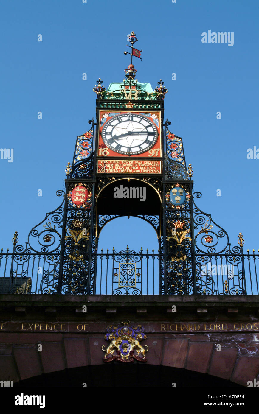 Eastgate Clock Chester Cheshire England UK Stock Photo - Alamy