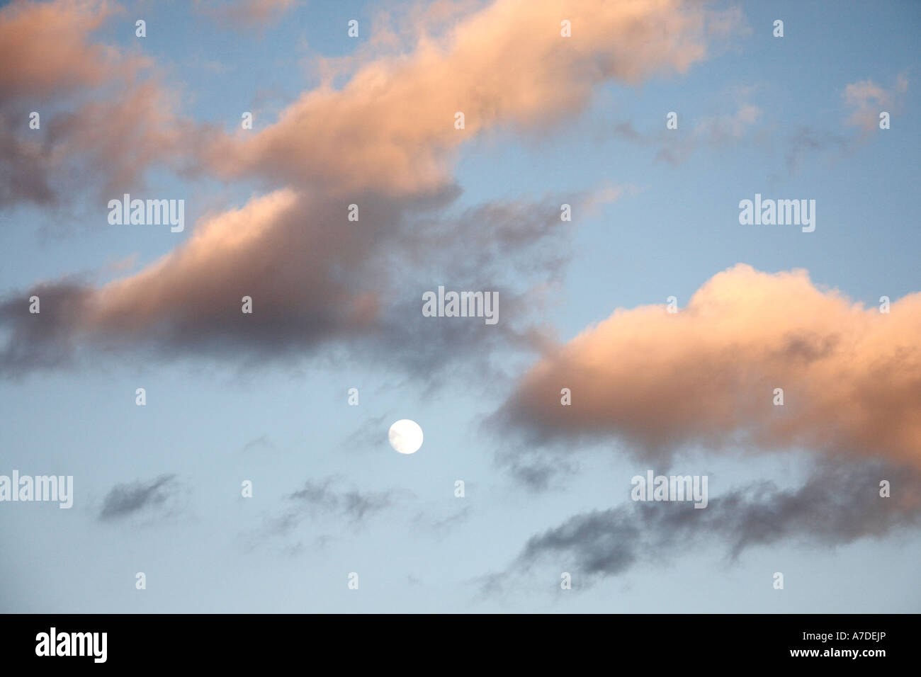 Full moon in clouds from city of Kyoto Japan Asia Stock Photo - Alamy