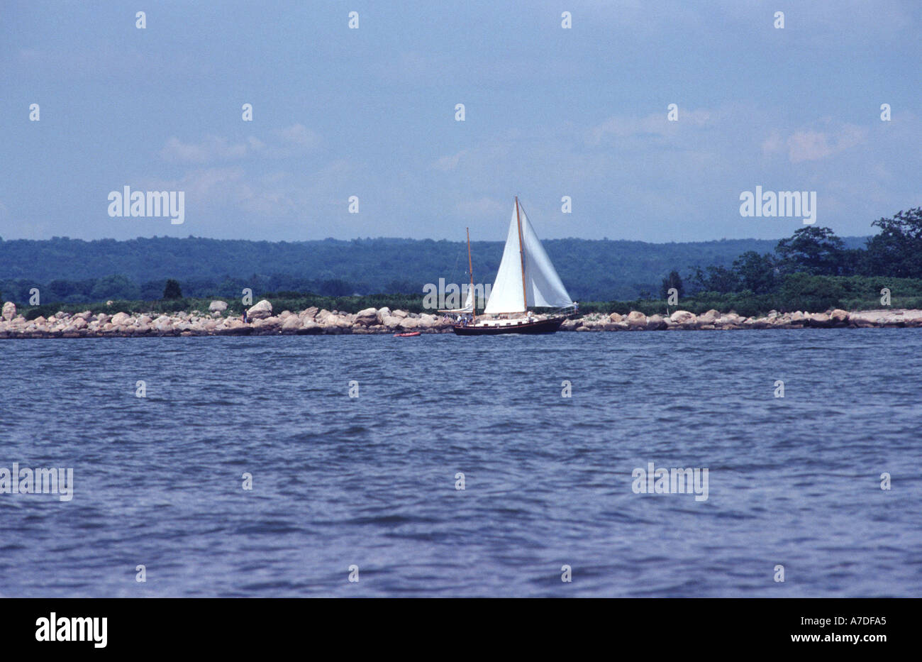Sailboat Long Island Sound Stock Photo - Alamy