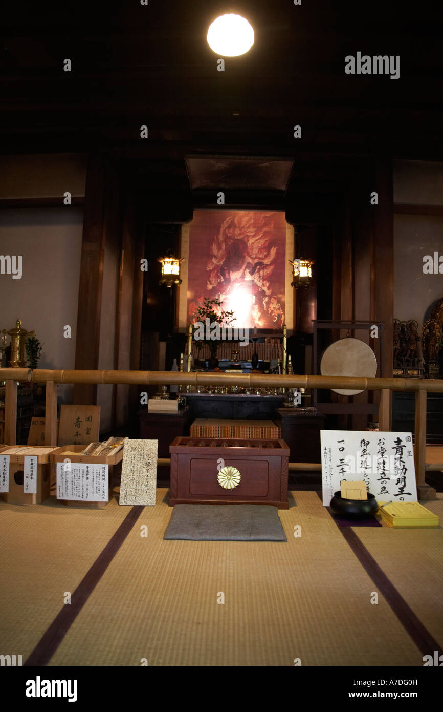 Shrine in interior of Shoren in temple city of Kyoto Japan Asia ...
