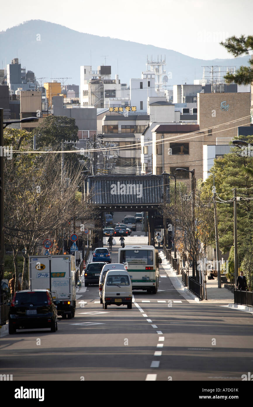 Street in eastern side of city of Kyoto Japan Asia Stock Photo - Alamy
