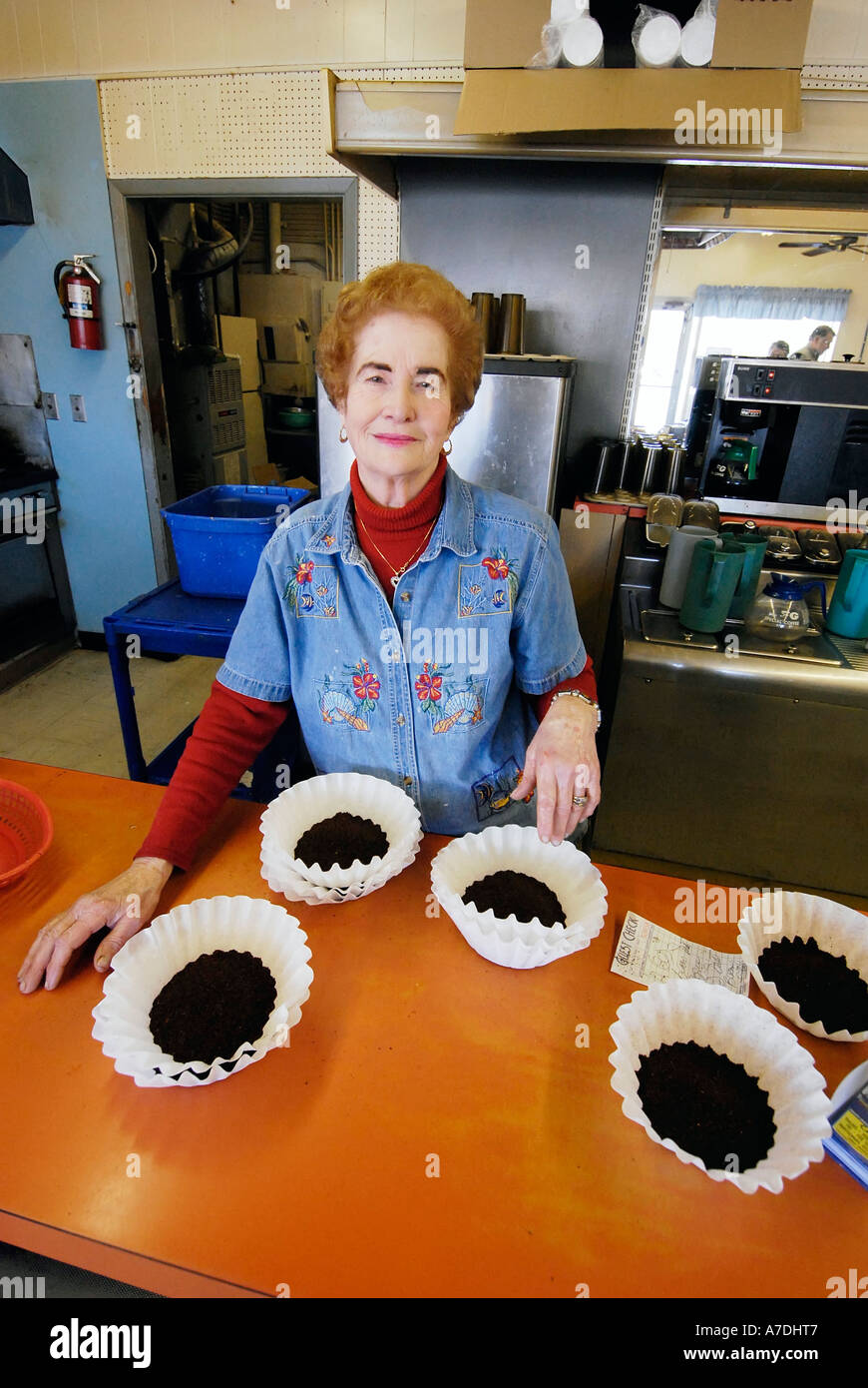 Small family style restaurant in rural Georgia with a 70 year old ...