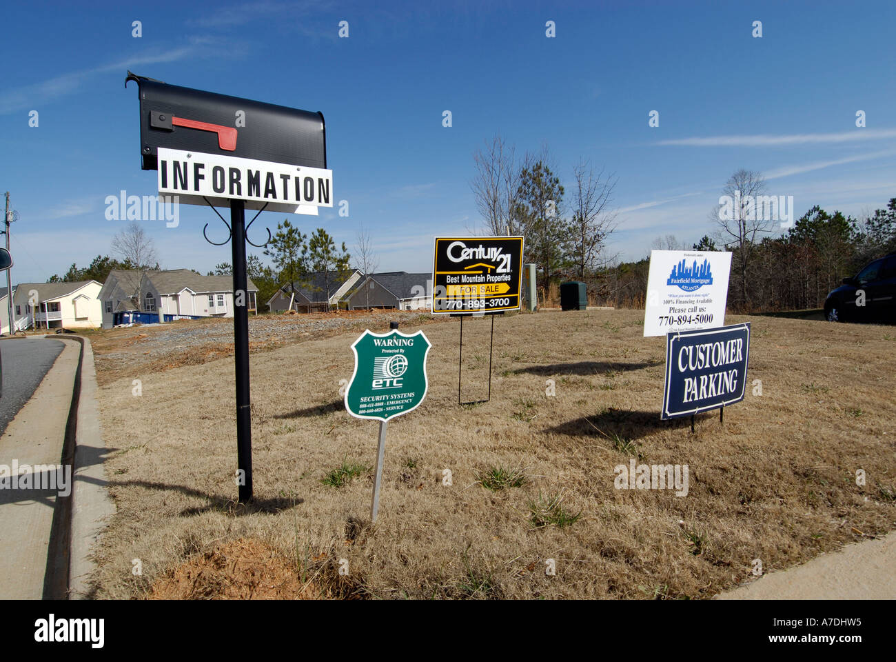 Open house in a new residential housing development in Northern rural ...