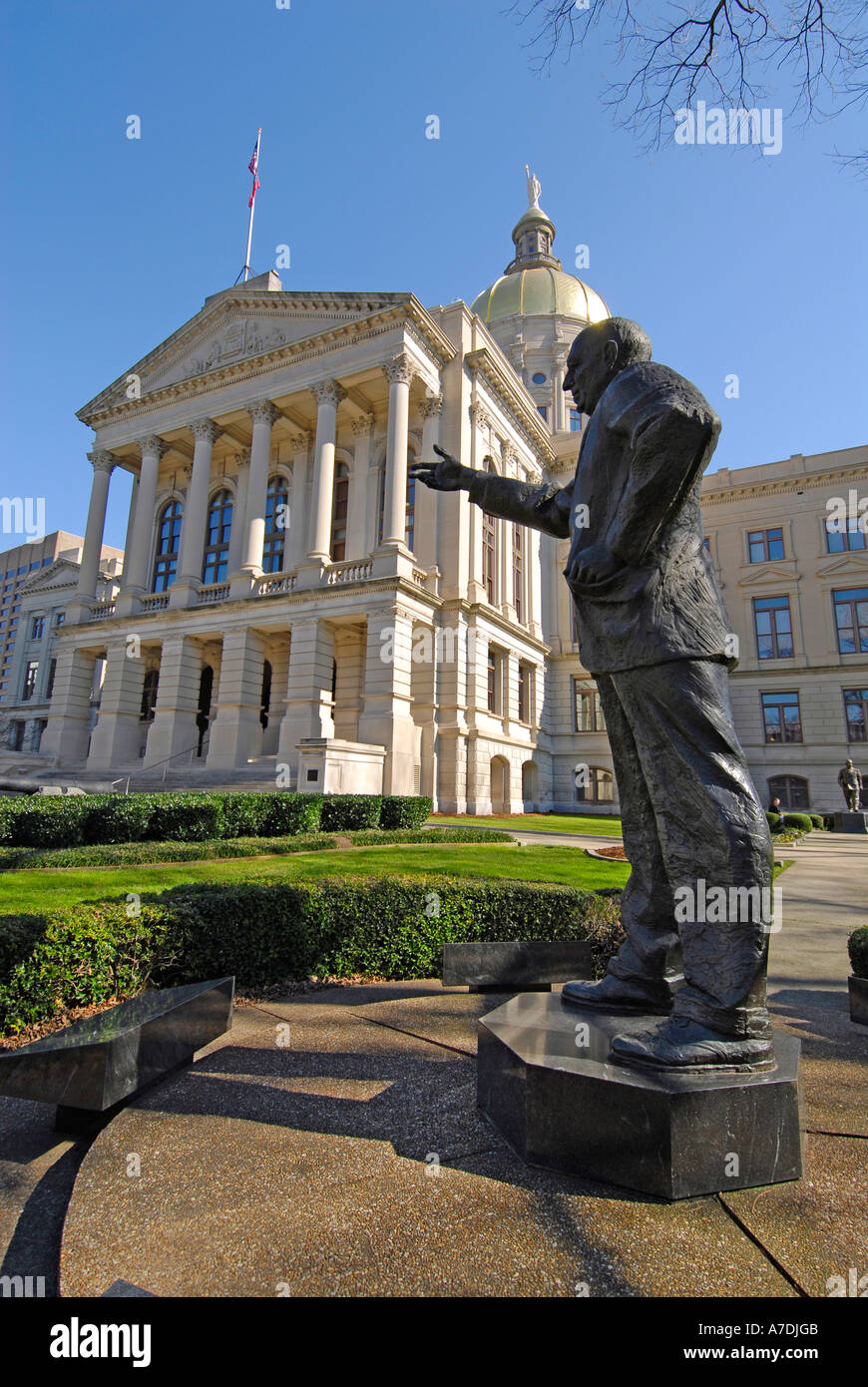 The Capitol Capital Building and grounds complex in Atlanta Georgia GA ...