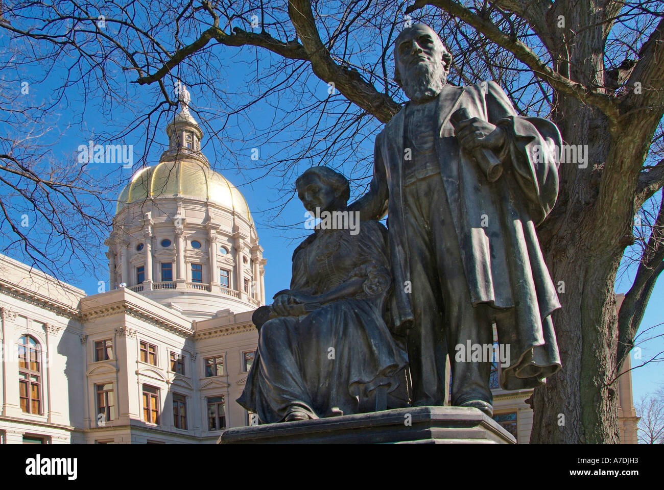 The Capitol Capital Building and grounds complex in Atlanta Georgia GA ...