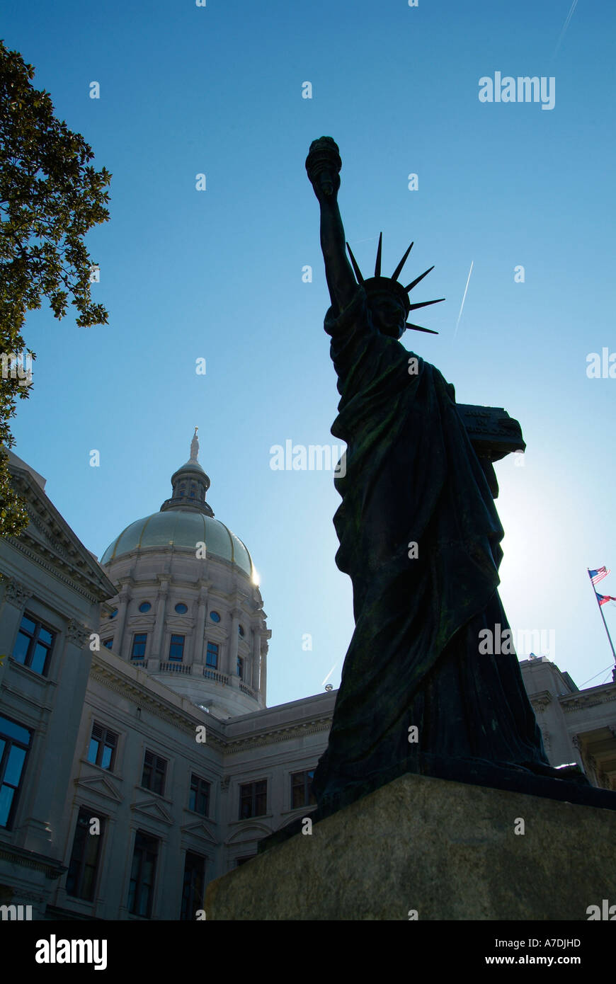 Replica of the Statue of Liberty at The Capitol Capital Building and ...