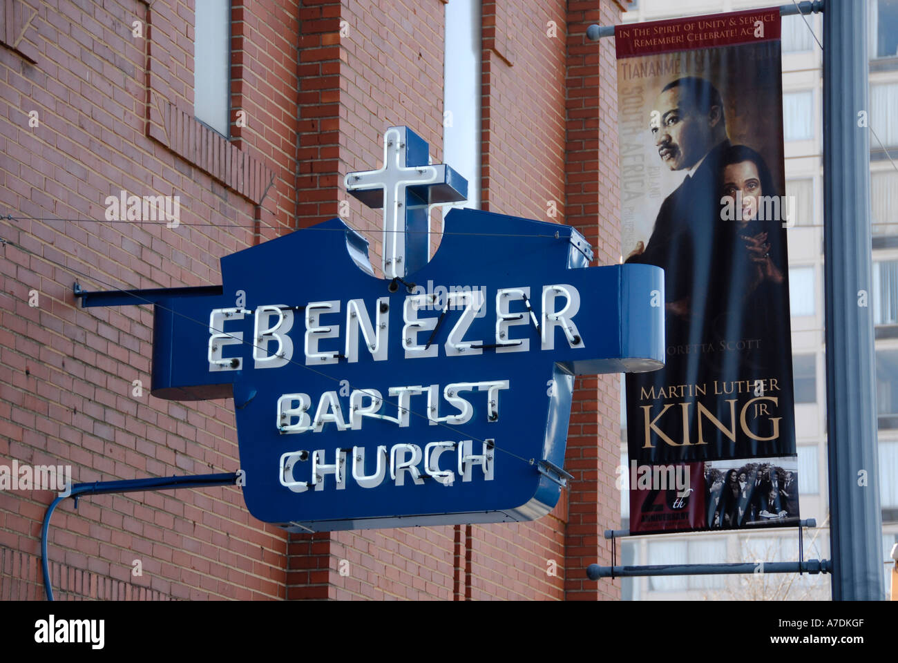 Original Ebenezer Baptist Church of Martin Luther King Jr Stock Photo ...