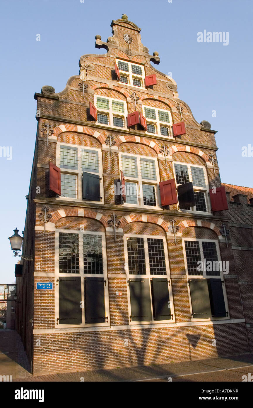 Heritage house on Jeruzalemstraat in Gouda South Holland Stock Photo ...