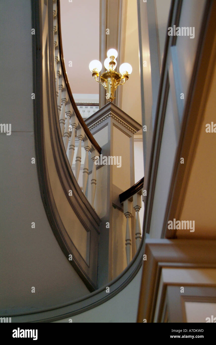 Interior stair at the entrance of The Old State Capitol Building at ...