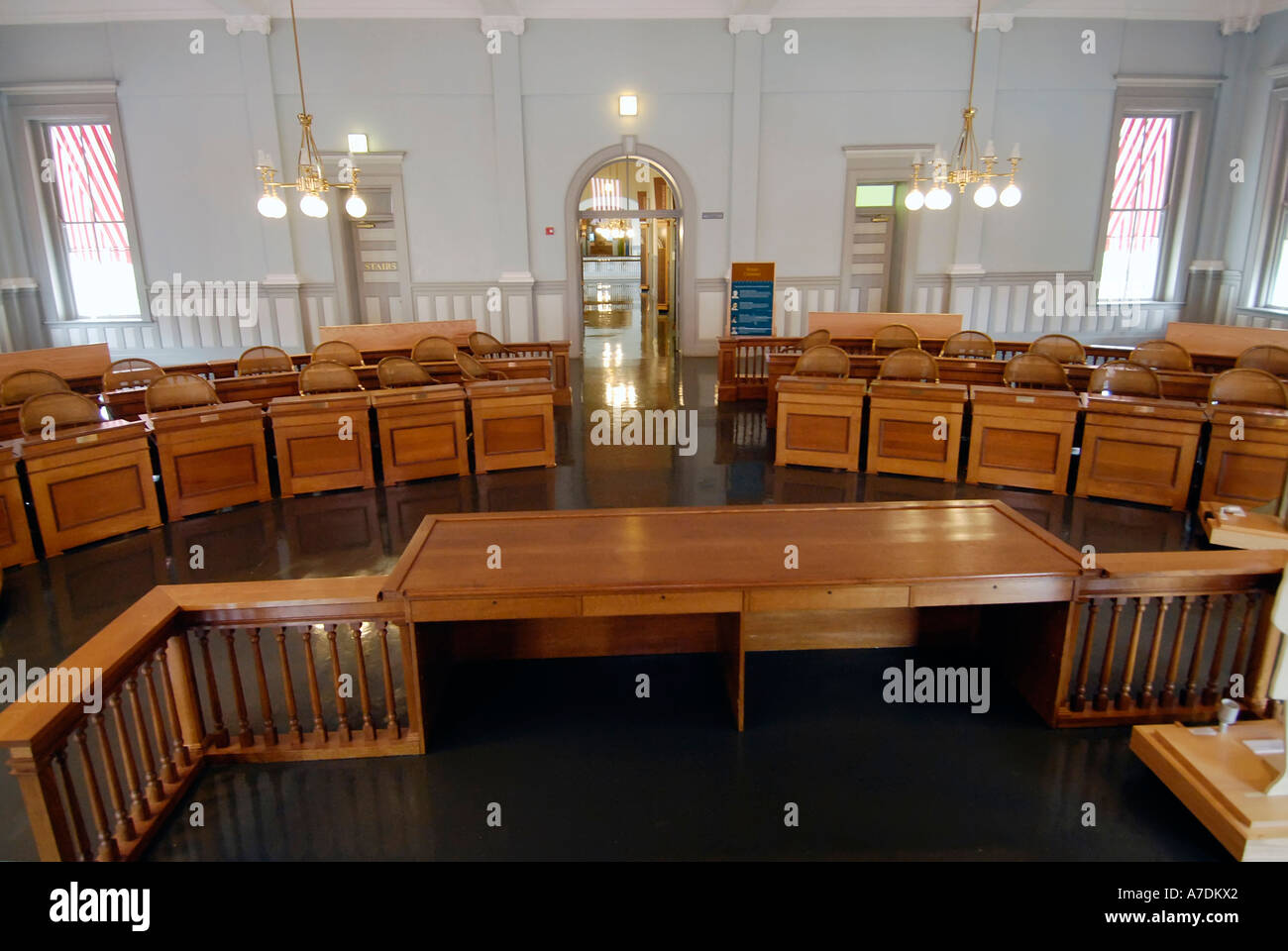 The Senate Chamber at The Old State Capitol Building at Tallahassee ...