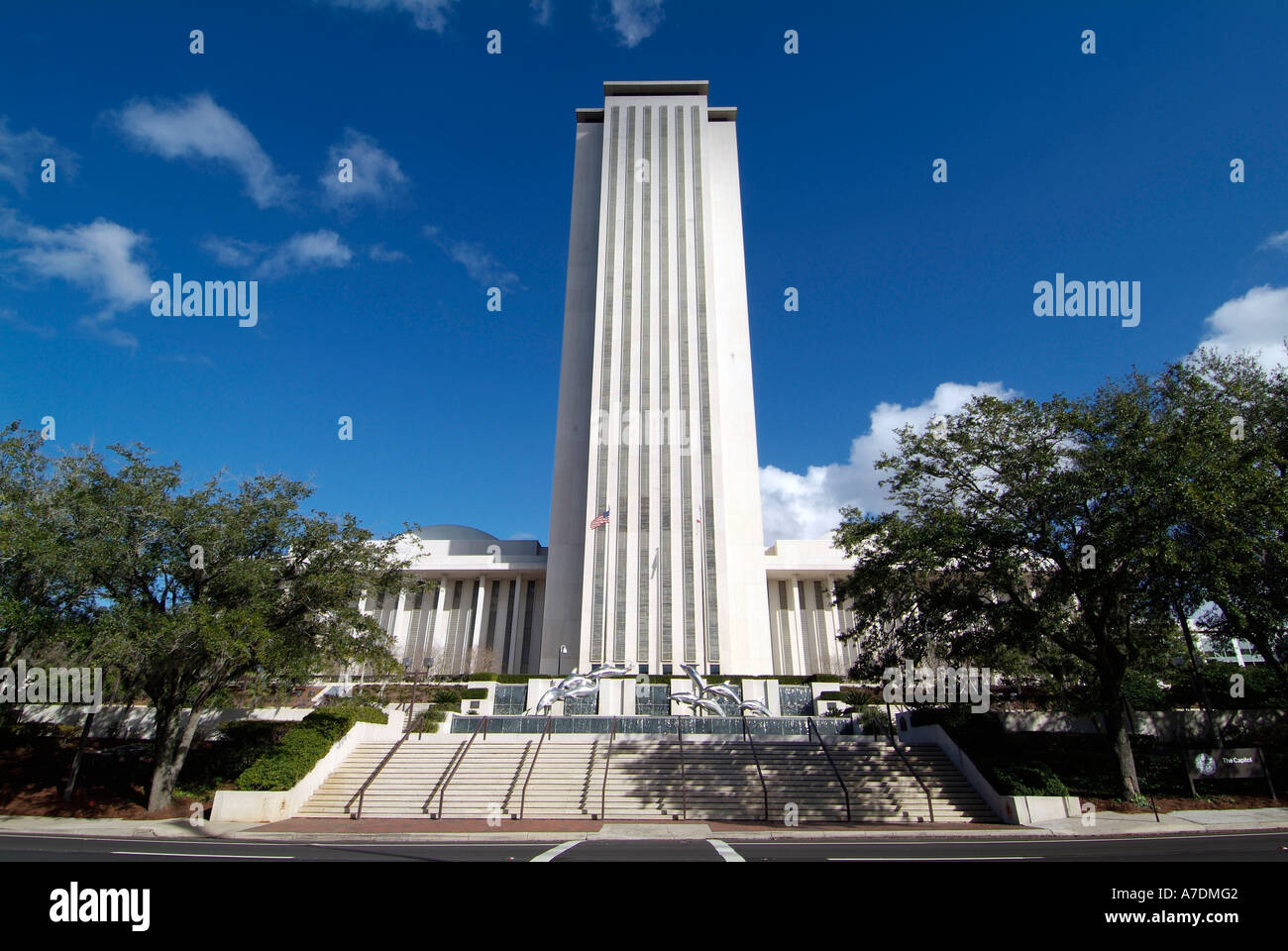 Exterior of the new current State Capitol Building at Tallahassee ...