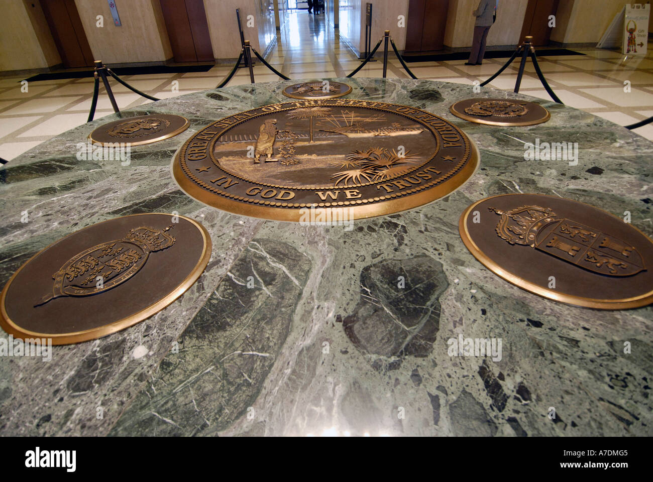 The Great Seal of the State of Florida in the interior of the new ...