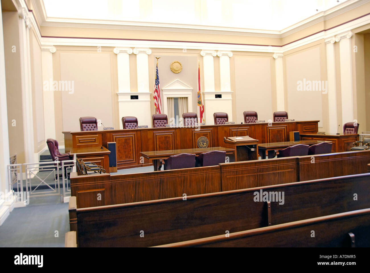 Law court inside hi-res stock photography and images - Alamy