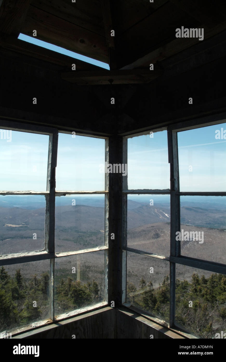 Appalachian Trail. Old Fire Tower on Smarts Mountain in New Hampshire ...