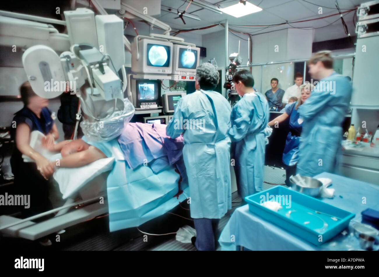 France, "American Hospital" Operating Room "O.R Personnel ...