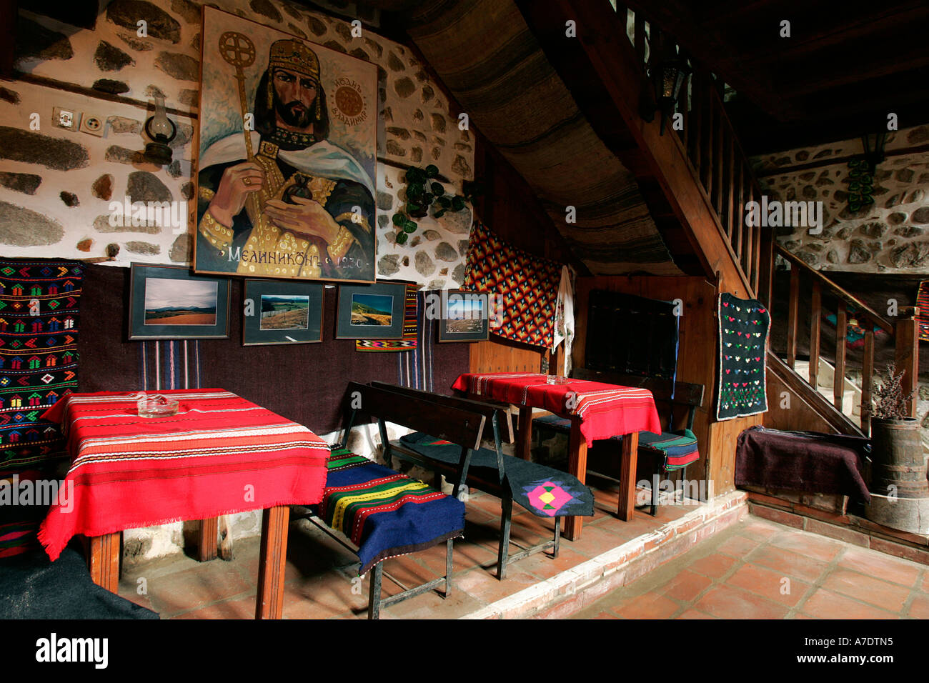 Typical interior old village Melnik Kordopulova Kashta home museum ...