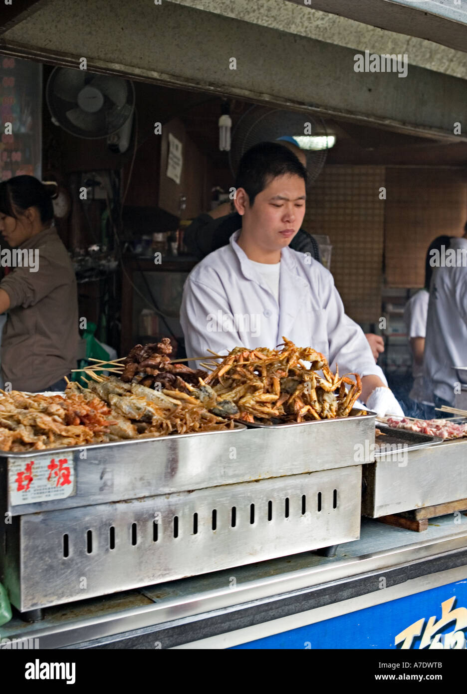 CHINA WUHAN Chinese fast food restaurant specializing in kabobs of ...