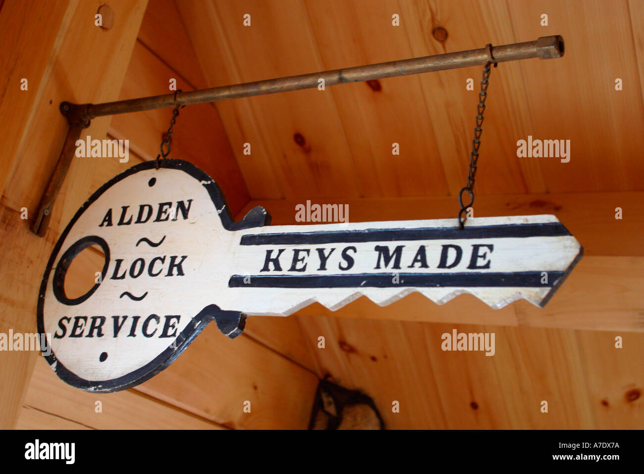 Antique Key Sign Stock Photo - Alamy