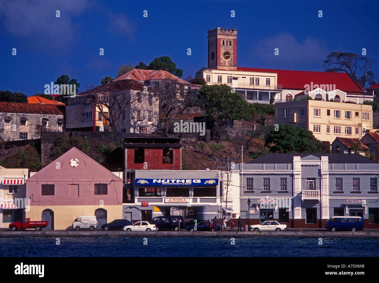waterfront, St Georges, Grenada Stock Photo - Alamy