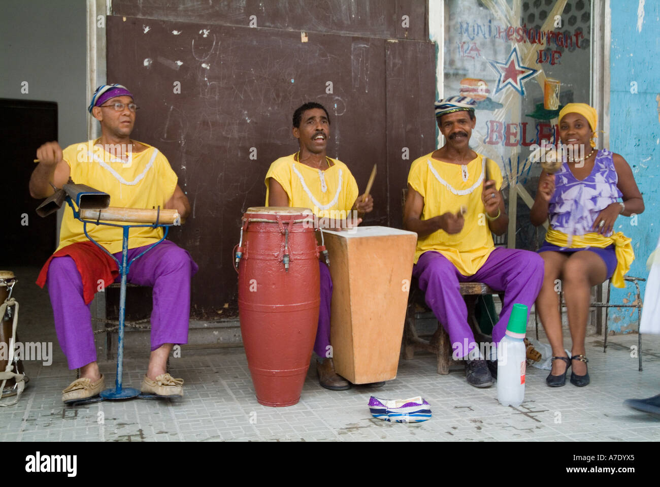 Cuban band Los 4 Vientos playing music in the streets of Havana, Cuba ...