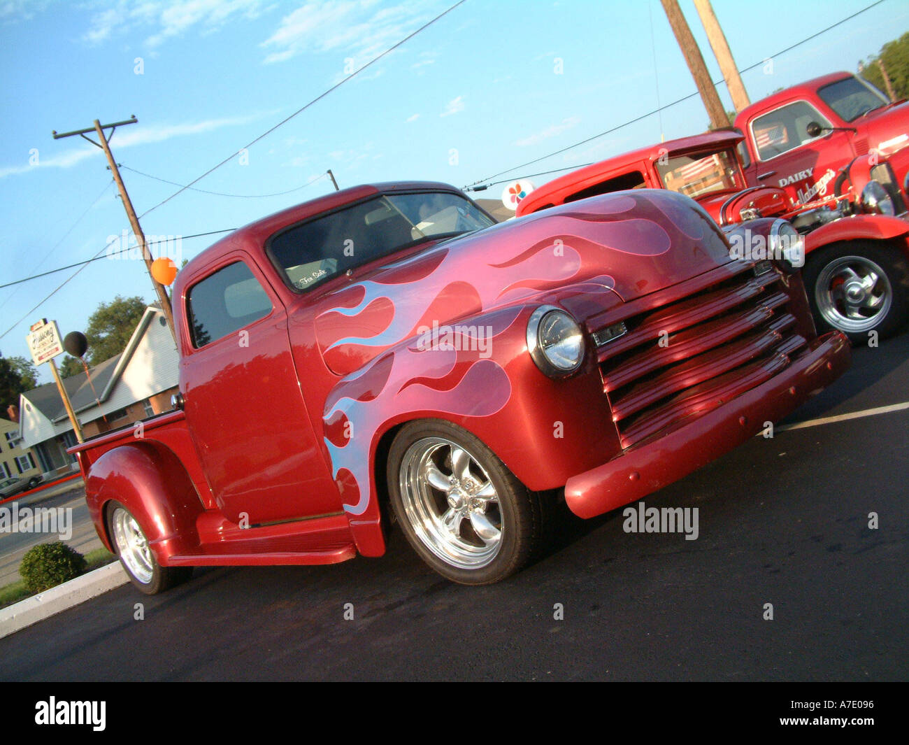 1950 Chevrolet Flamed Pickup Truck Stock Photo - Alamy