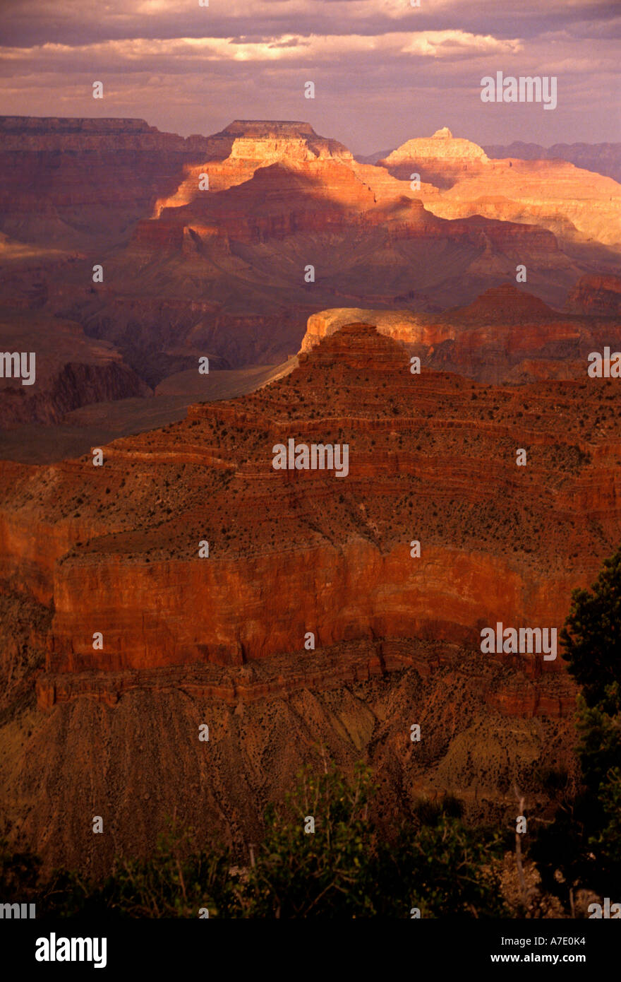 view from Yavapai Point on the south rim of the Grand Canyon in Grand ...